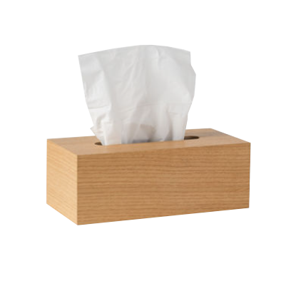 Black or Oak Rectangular Tissue Box Cover - Guestroom, In-Room ...